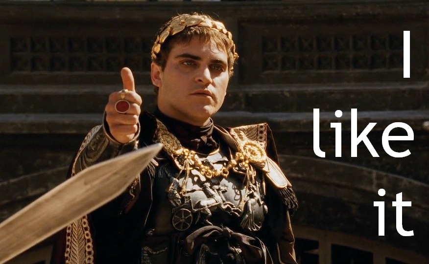 Commodus_thumbs_up2 | Amy C. Shaw